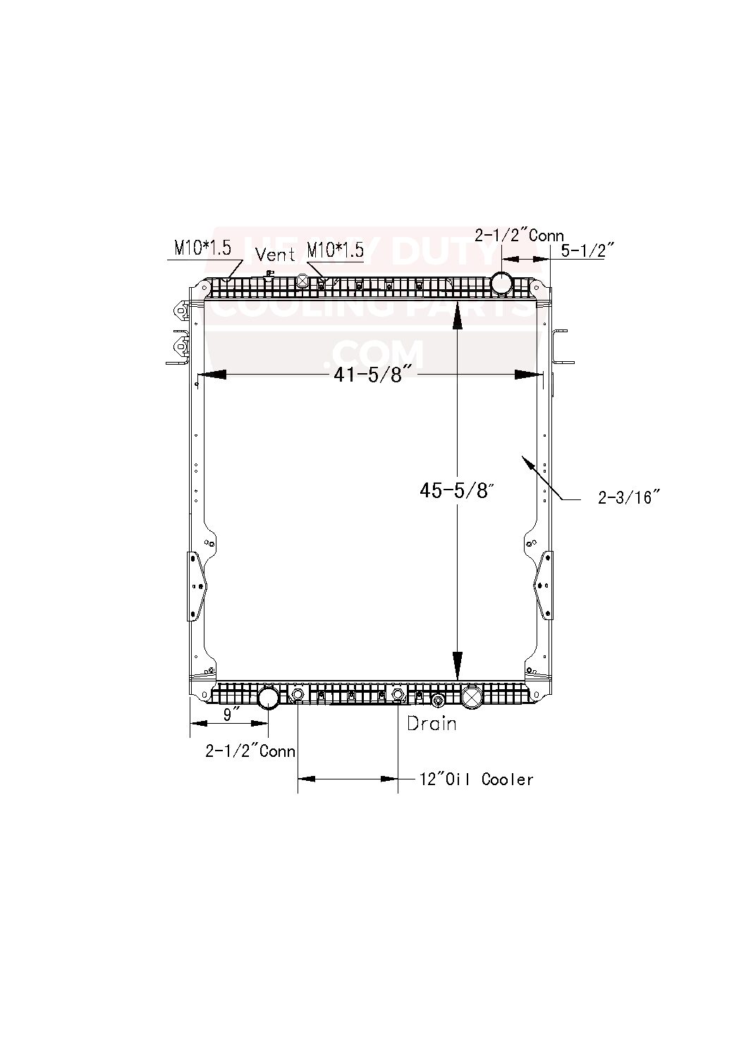 30103R Freightliner Radiator - Rocky Mount Radiator & A/C