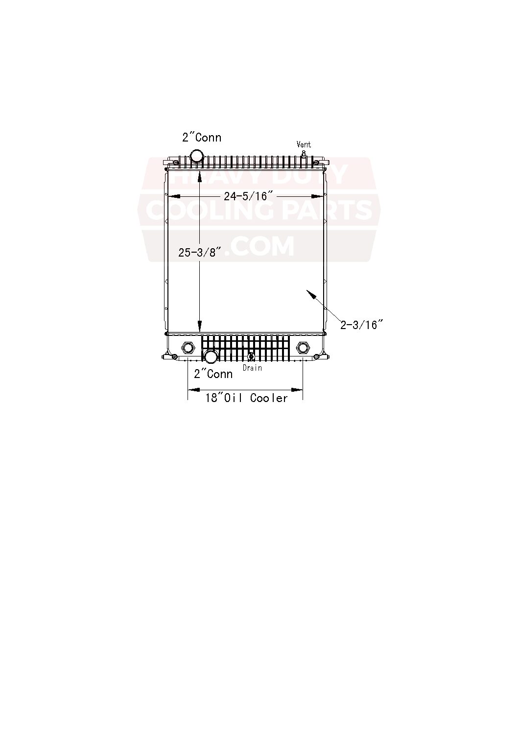 4027R International/Navistar/Ford Radiator - Rocky Mount Radiator & A/C