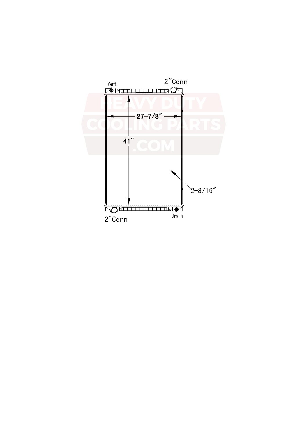 Freightliner / Sterling / American LaFrance Radiator 3039R - Rocky ...