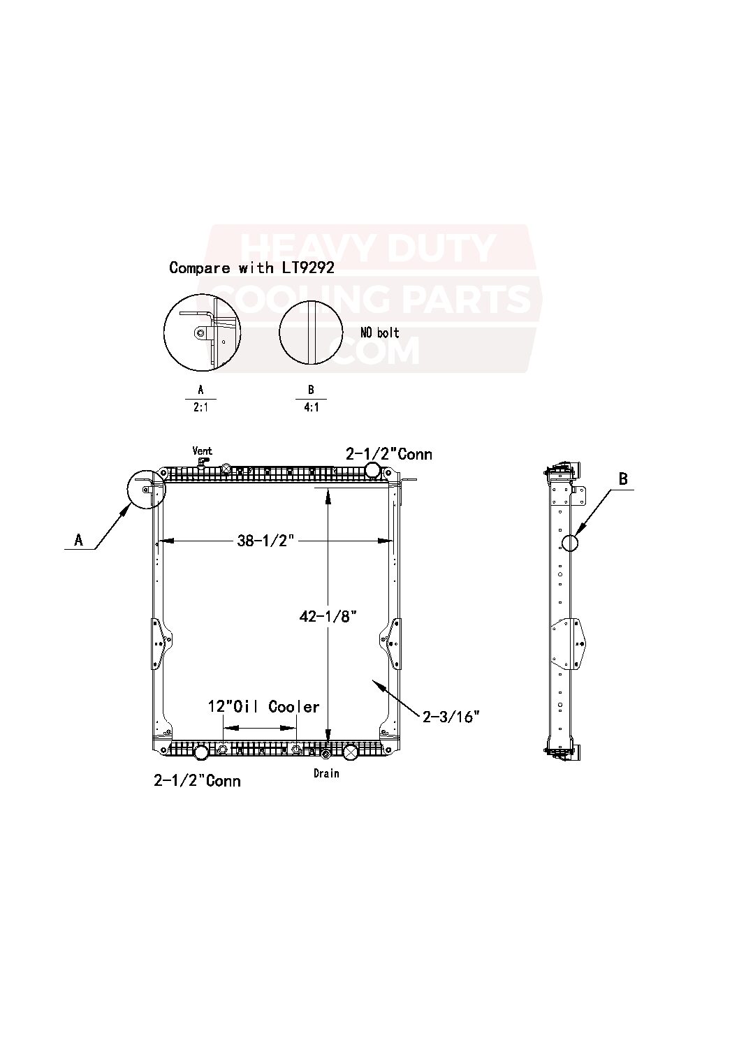 Freightliner / Sterling Radiator 3073R - Rocky Mount Radiator & A/C
