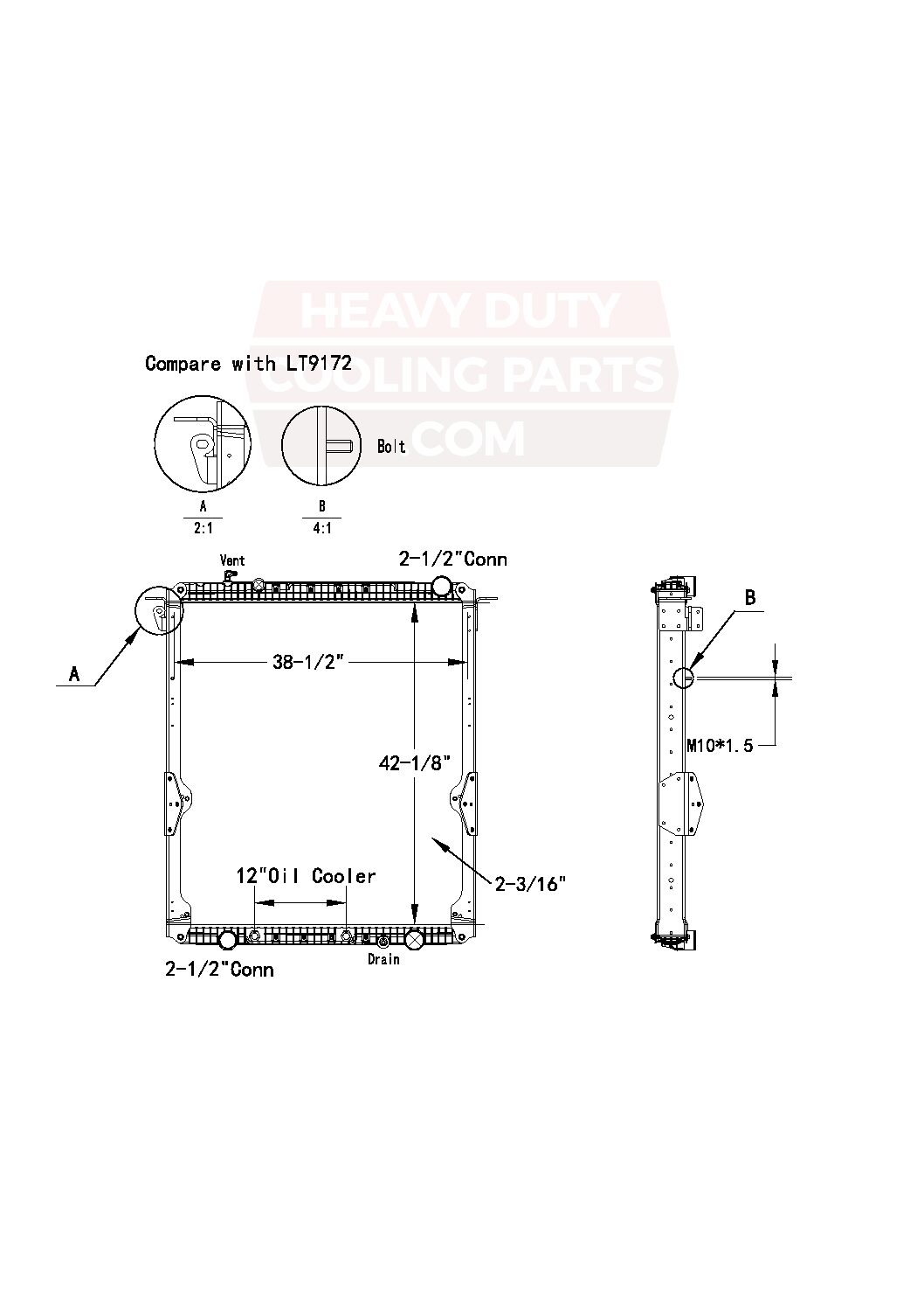 Freightliner / Sterling Radiator 3073R - Rocky Mount Radiator & A/C