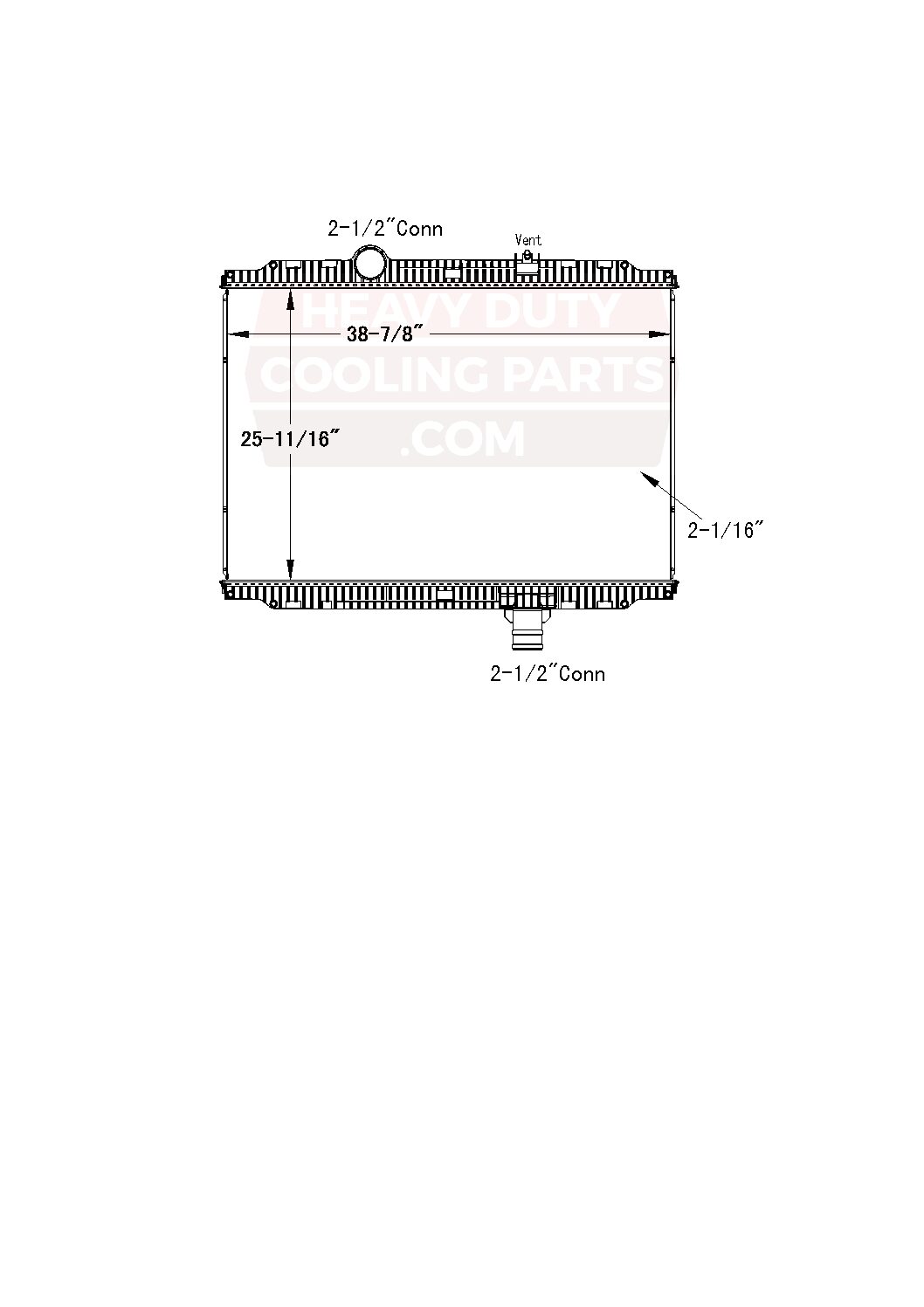 Peterbilt Radiator 8041R - Rocky Mount Radiator & A/C