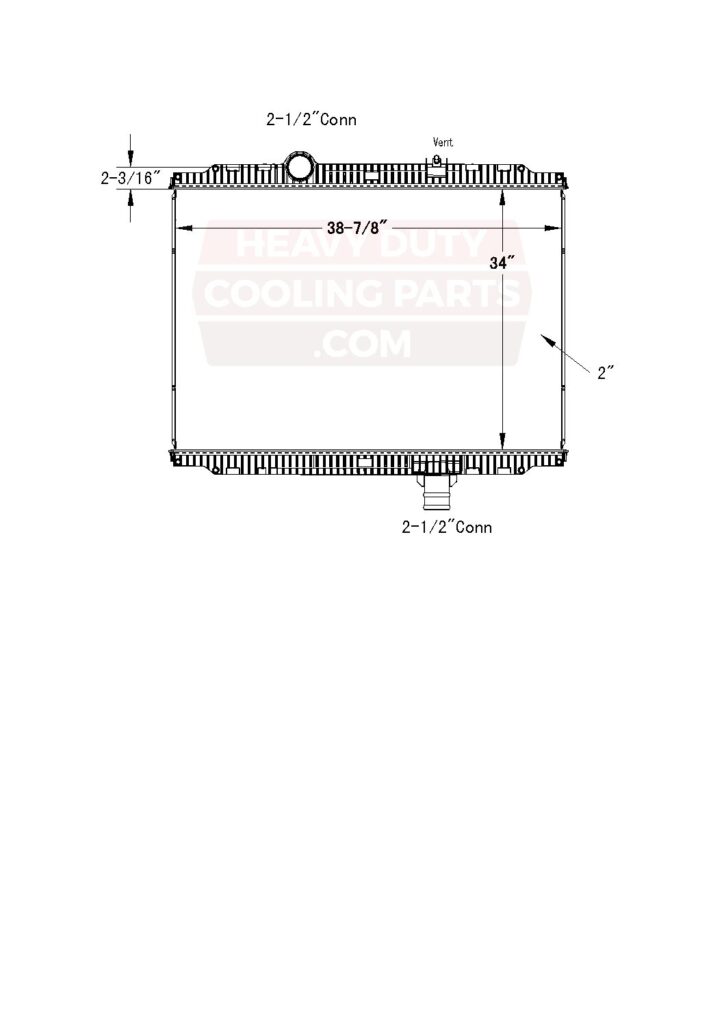 Peterbilt Radiator 8015R - Rocky Mount Radiator & A/C