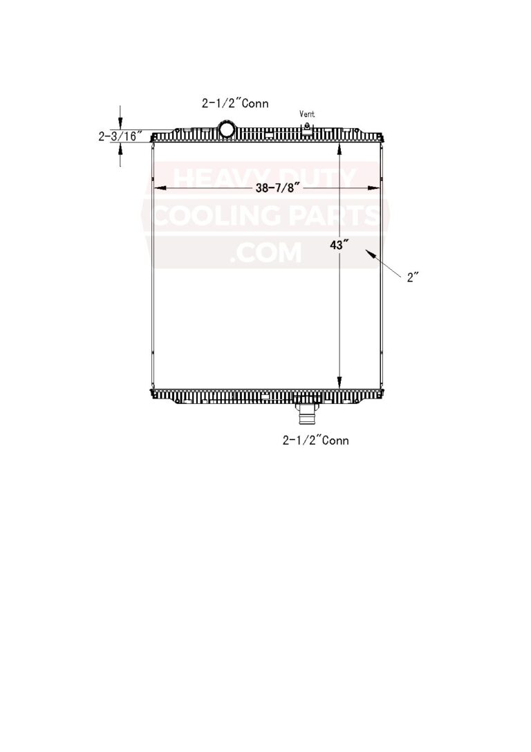 Peterbilt Radiator 8017R - Rocky Mount Radiator & A/C