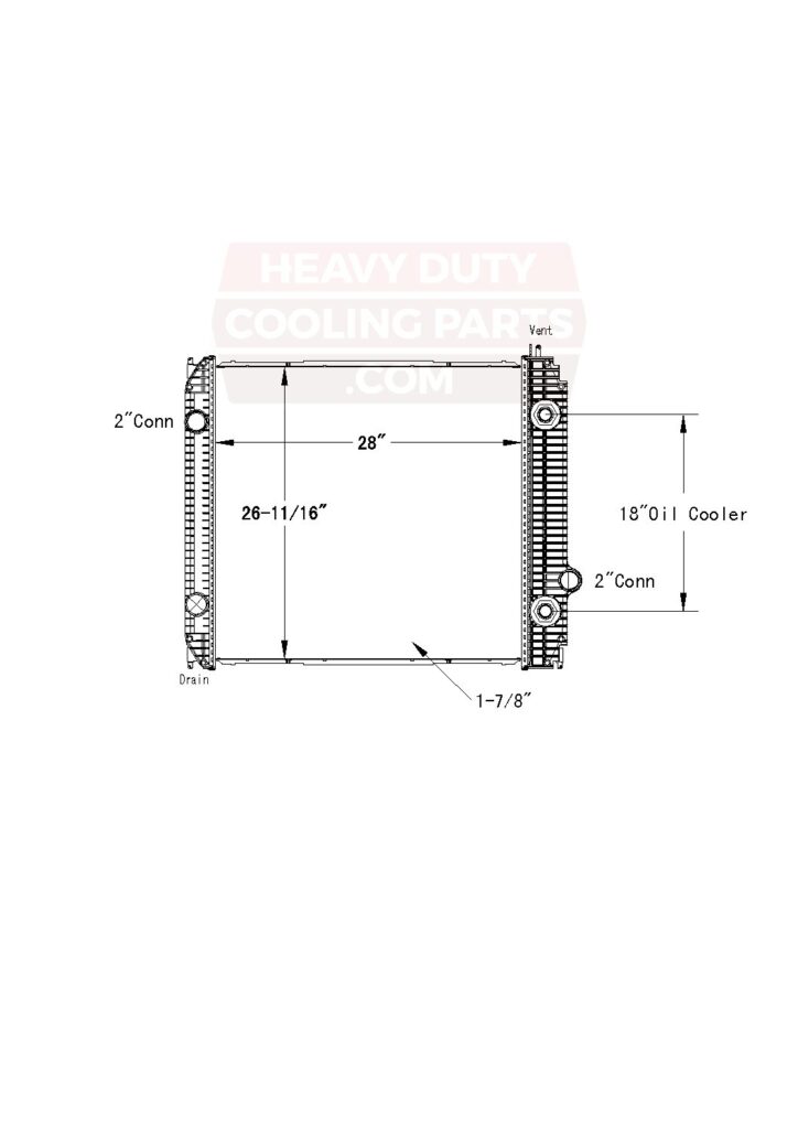 Ford / Sterling Radiator 2218R - Rocky Mount Radiator & A/C