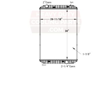Mack / Volvo Radiator 9052R - Rocky Mount Radiator & A/C