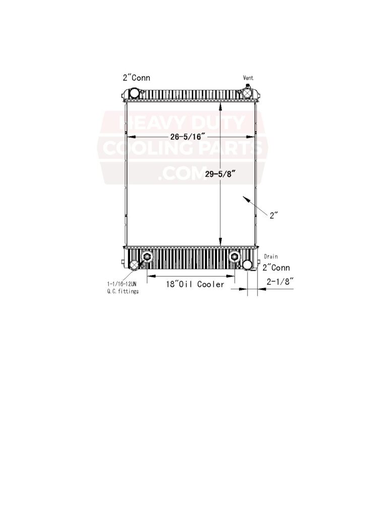 Freightliner / Sterling Radiator 3029R Copy - Rocky Mount Radiator & A/C
