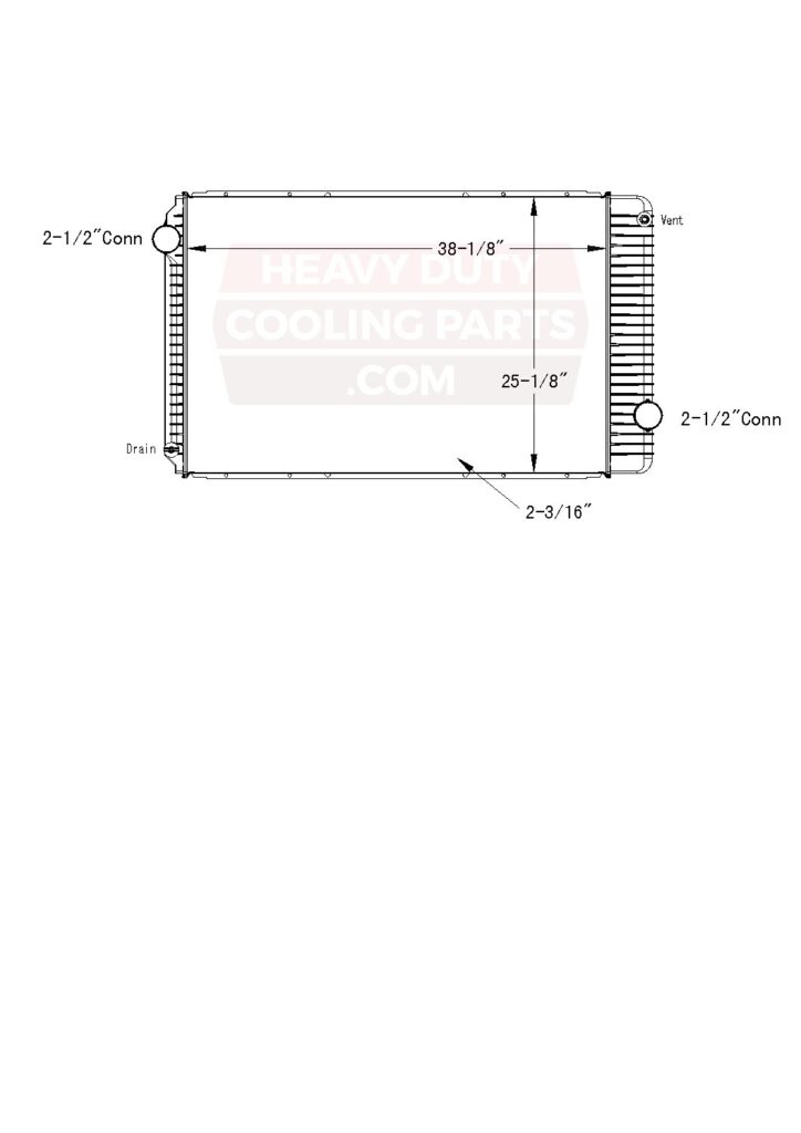 International / Navistar Radiator 4011R - Rocky Mount Radiator & A/C