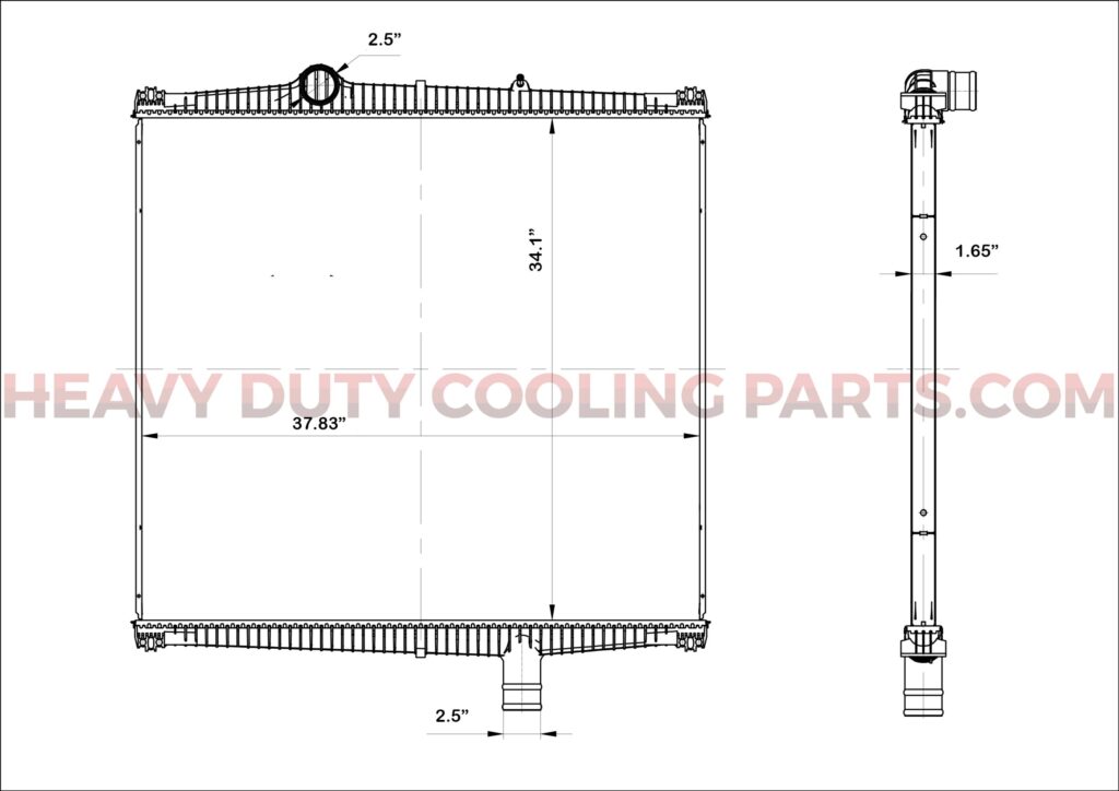 Kenworth Radiator 60001R - Rocky Mount Radiator & A/C