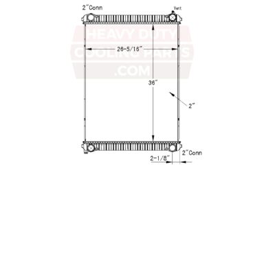 6045R Kenworth/Peterbilt Radiator - Rocky Mount Radiator & A/C