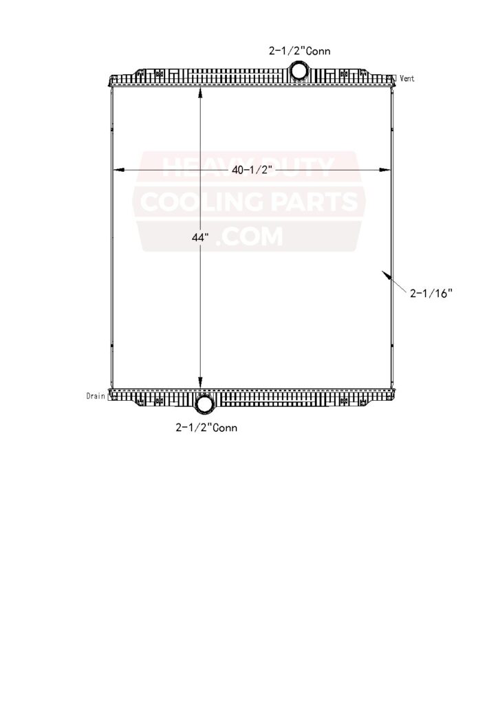 Kenworth Radiator 6015R - Rocky Mount Radiator & A/C