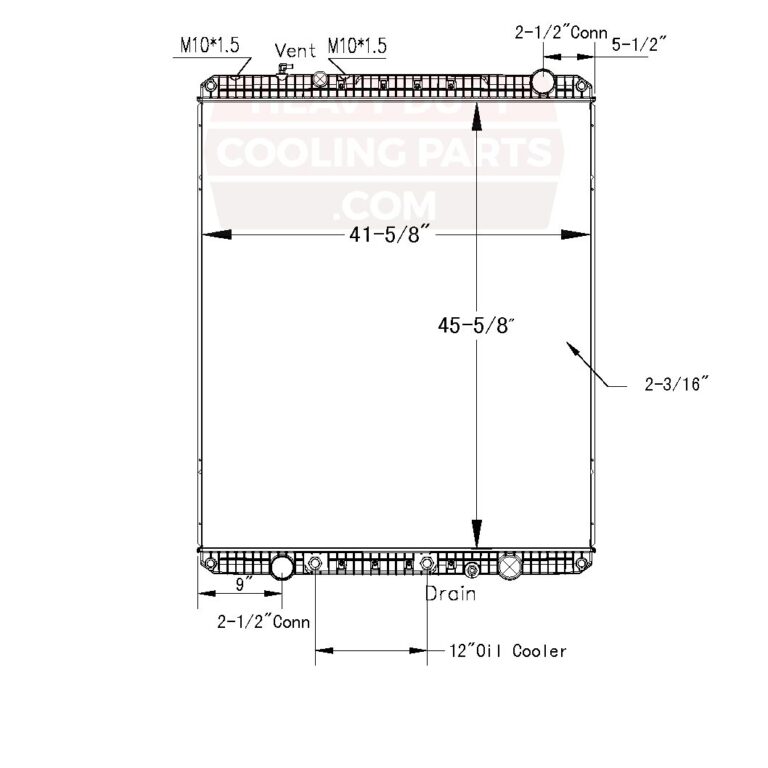 40125R International/Navistar Radiator - Rocky Mount Radiator & A/C