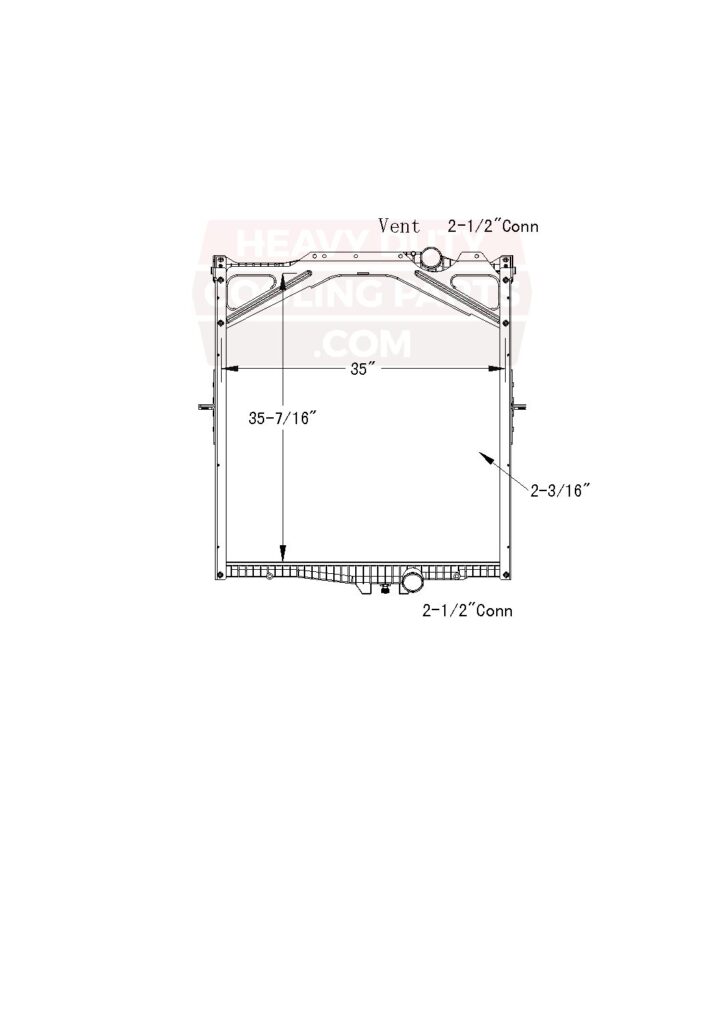 Mack / Volvo Radiator 9009R - Rocky Mount Radiator & A/C