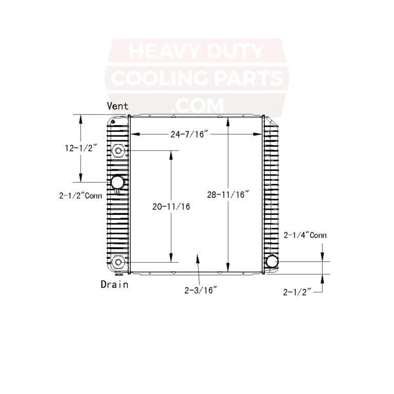 40125R International/Navistar Radiator - Rocky Mount Radiator & A/C