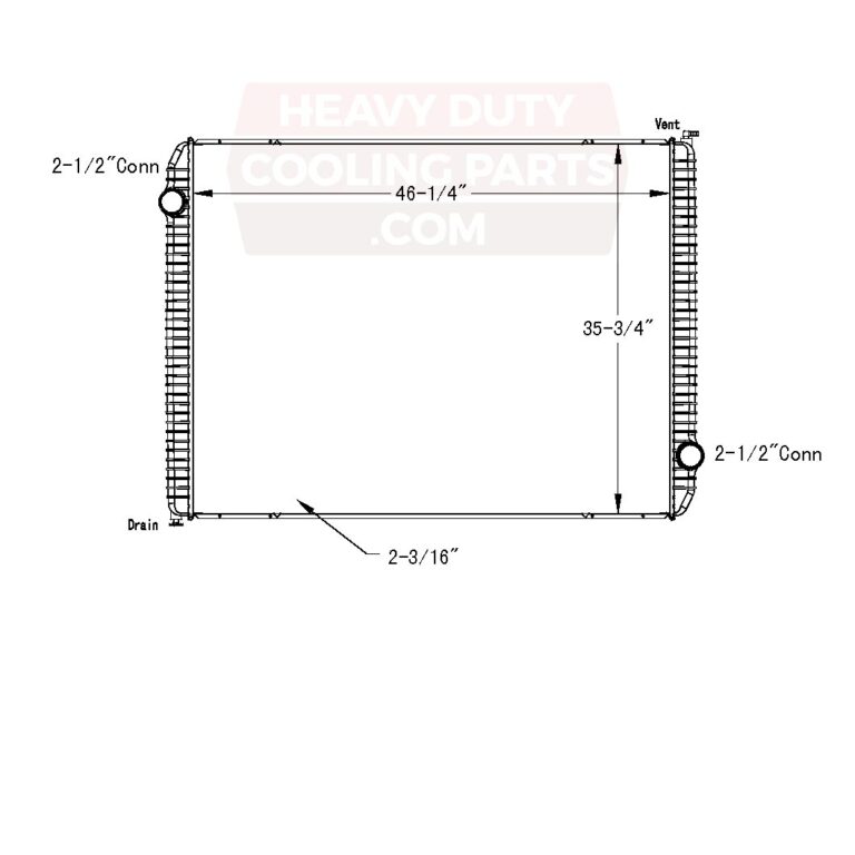 40125R International/Navistar Radiator - Rocky Mount Radiator & A/C