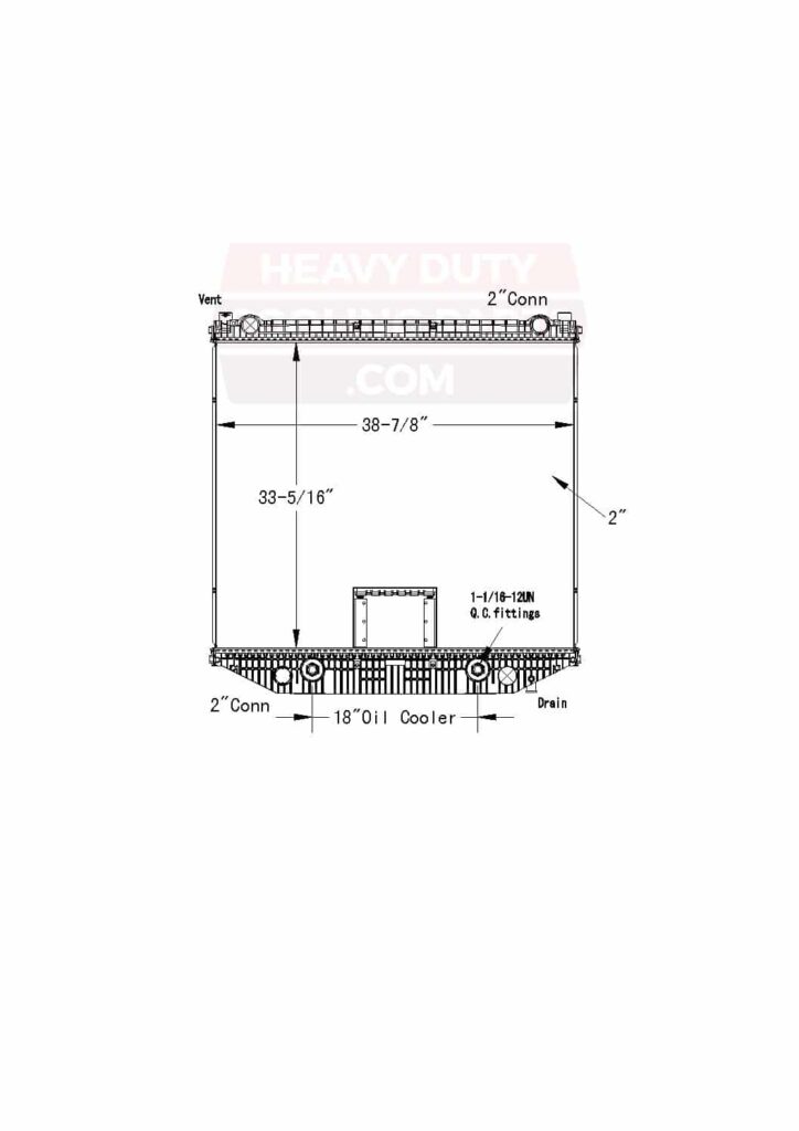 30127R Freightliner Radiator W/PTO - Rocky Mount Radiator & A/C