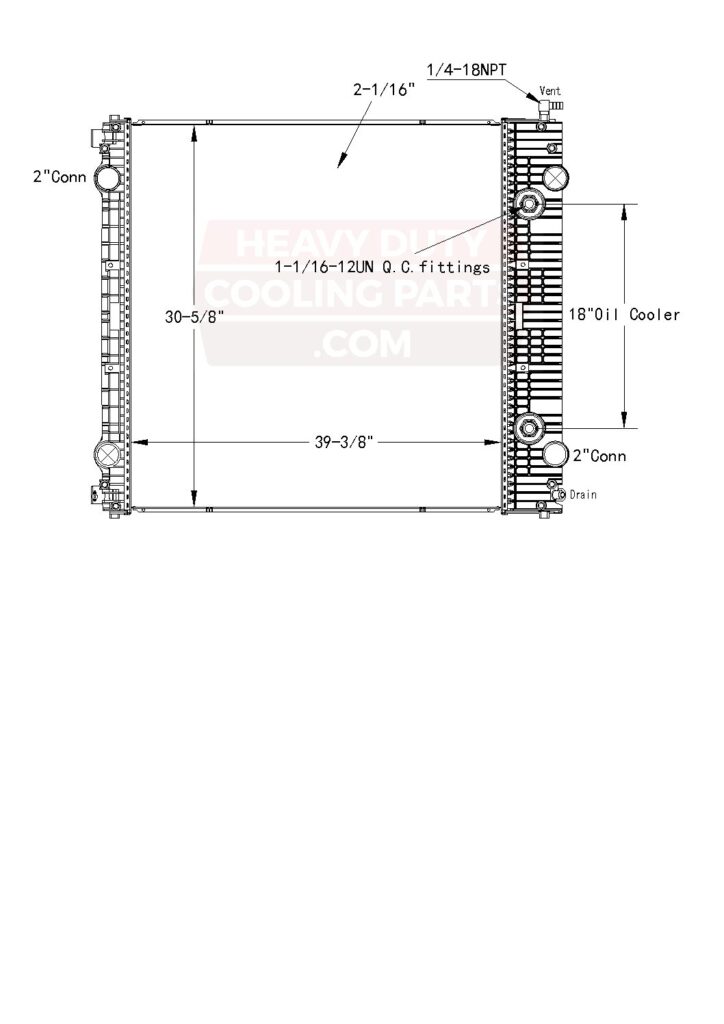 Freightliner Radiator 309310R - Rocky Mount Radiator & A/C