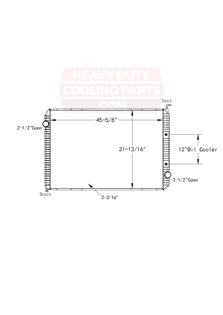 40119R International/Navistar Radiator - Rocky Mount Radiator & A/C