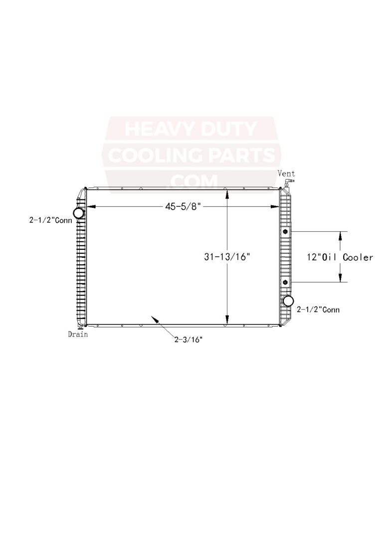 40119R International/Navistar Radiator - Rocky Mount Radiator & A/C