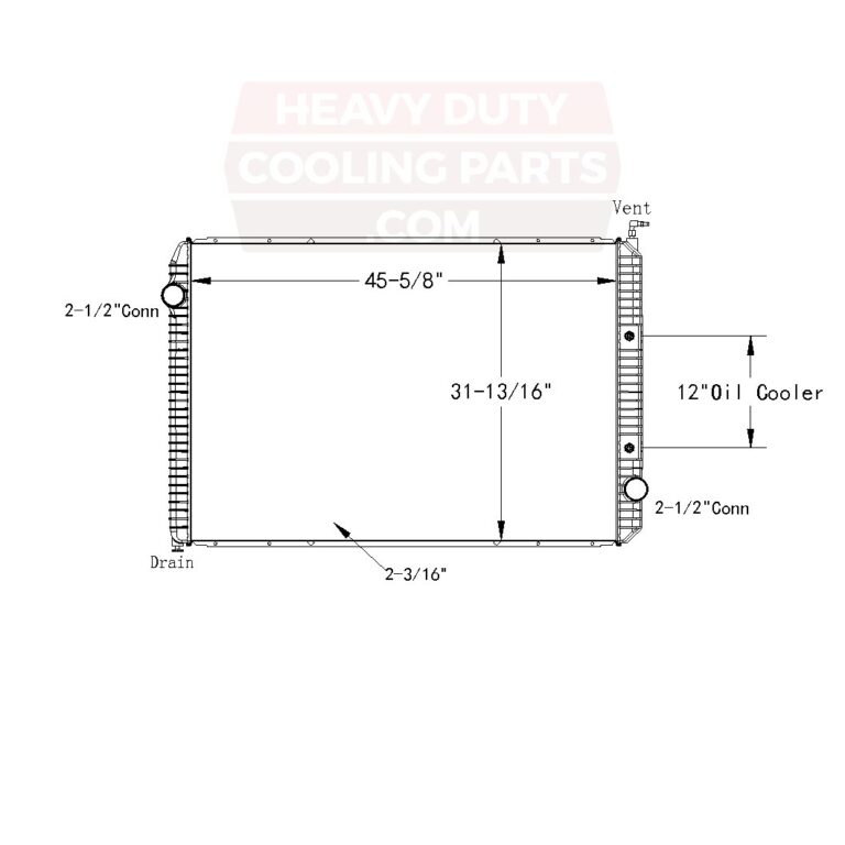 Kenworth T680 Radiator 60002R - Rocky Mount Radiator & A/C