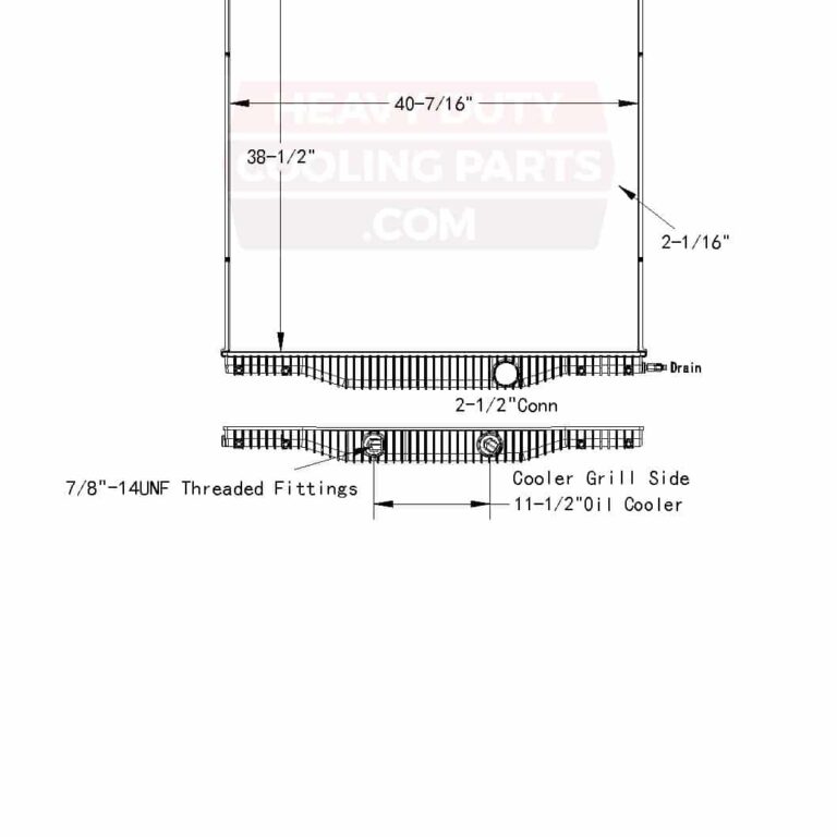 40125R International/Navistar Radiator - Rocky Mount Radiator & A/C