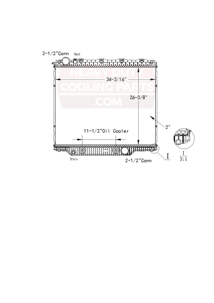 Mack / Volvo Radiator 7015R - Rocky Mount Radiator & A/C