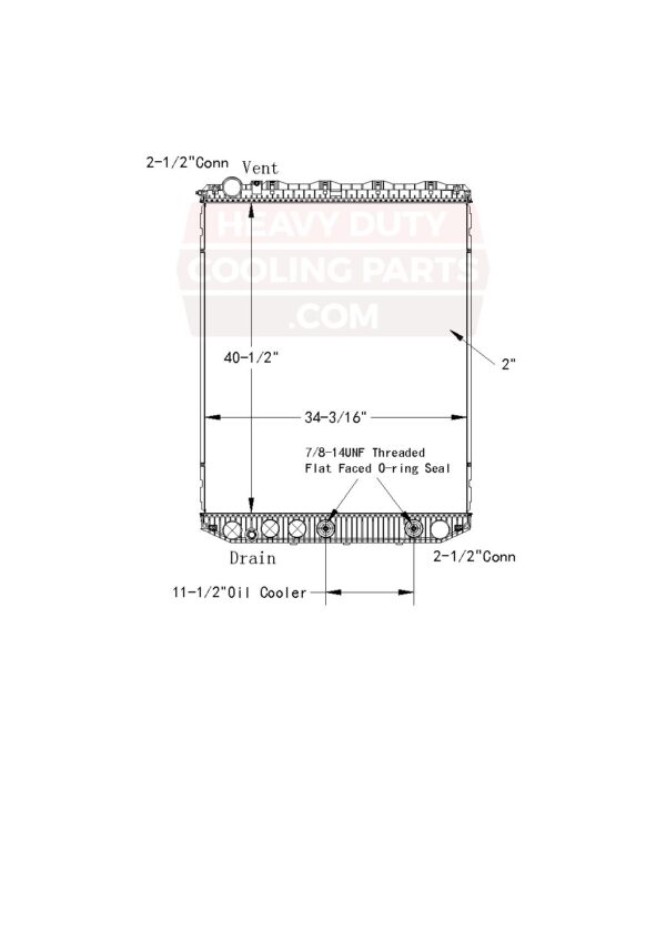 Mack / Volvo Radiator 9052R - Rocky Mount Radiator & A/C