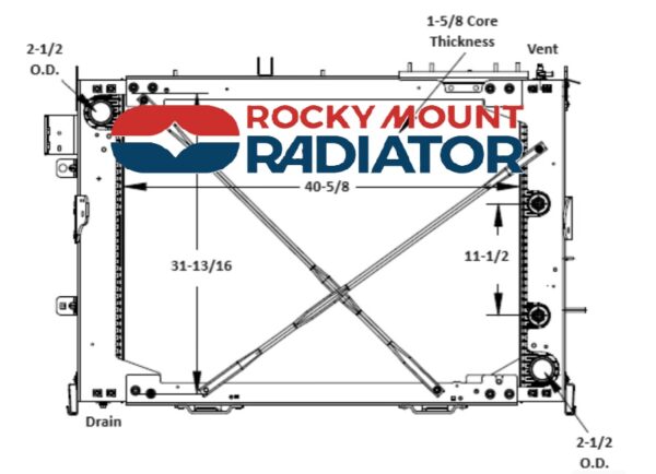 4088R International/Navistar HV Radiator - Rocky Mount Radiator & A/C