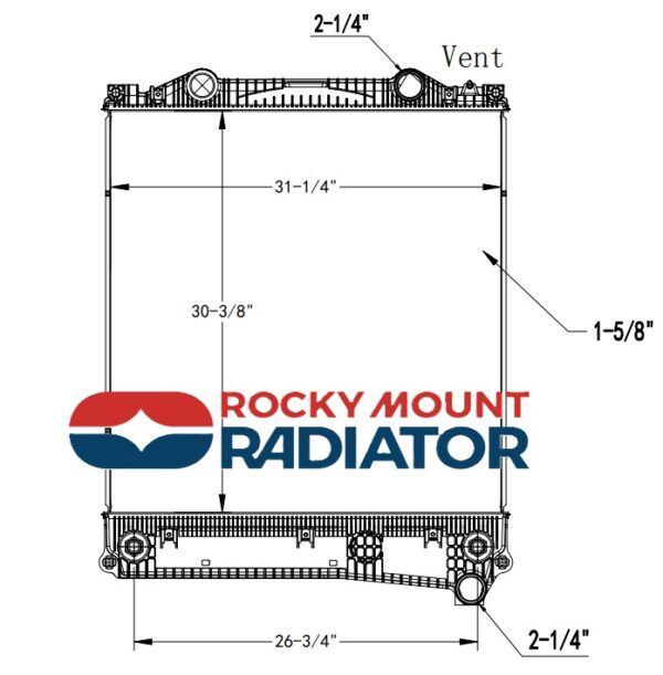 6043R Kenworth/Peterbilt Radiator - Rocky Mount Radiator & A/C